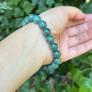 Jewelry | 1mm Blue Water Jade Bracelet | Poshmark